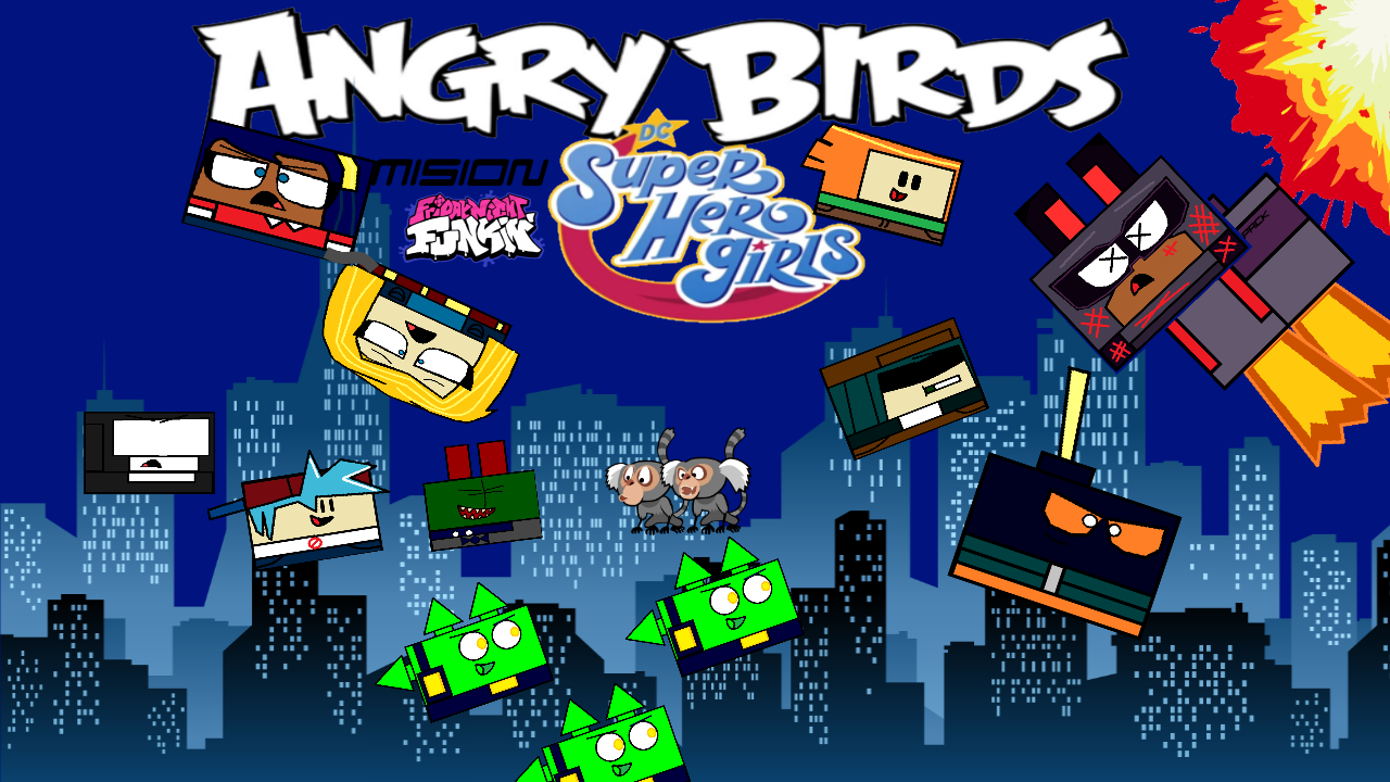 Angry Birds DC Super Hero Girls (Angry Birds Rio Mod) by SMG4Mods