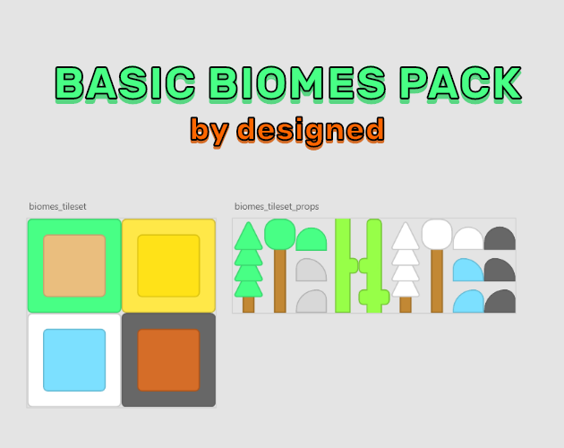 Basic Biomes Tileset Pack by DESIGNED by DESIGNED
