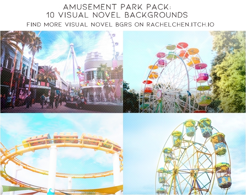 Amusement Park Pack: 10 Visual Novel Backgrounds by Rachel Chen