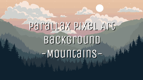 Parallax Looping Pixel art Mountain Background pack by Digital Moons