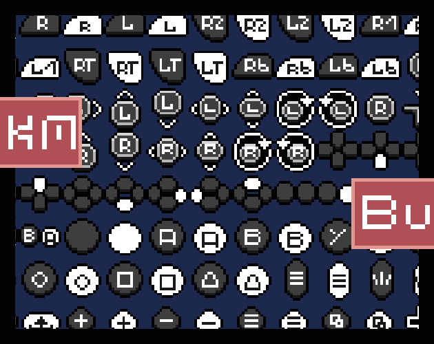 Release Anouncement - Pixelart Keyboard/Controller/Mouse Button Icon ...