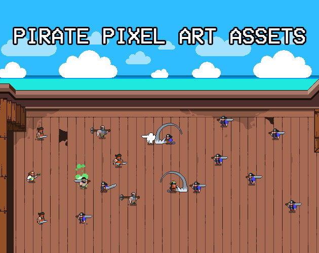 Pirate Pixel Art Asset Pack by dani567
