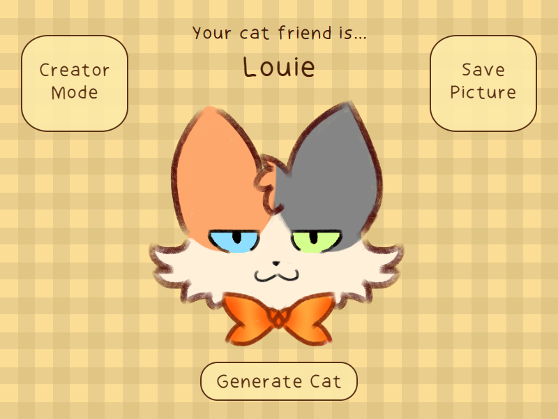 Cat Friend Generator by kelly betty