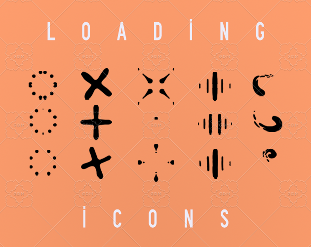 Abstract Animated Loading Icons by zarkmamlinsky