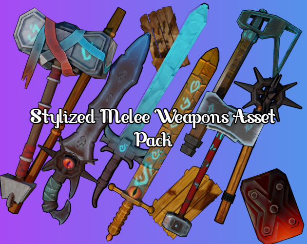 [Free]Stylized Weapons Pack by Wildenza