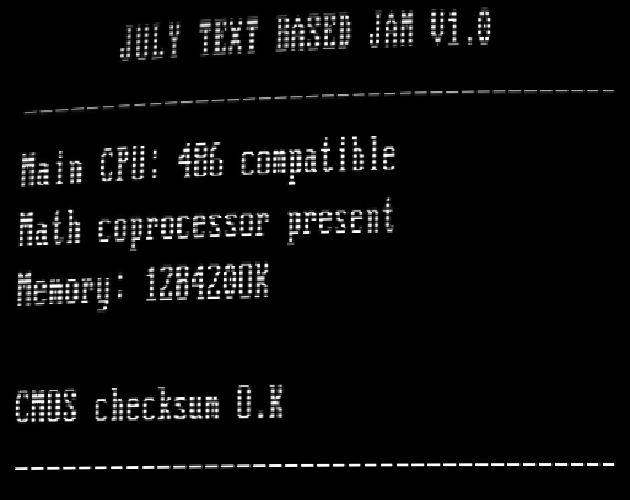 July Text Based Jam - itch.io