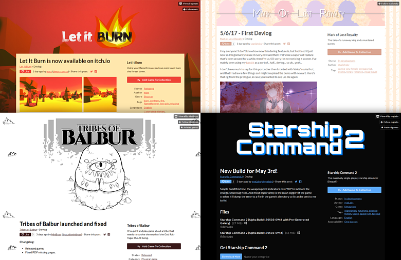 Introducing devlogs - itch.io Introducing devlogs - itch.io