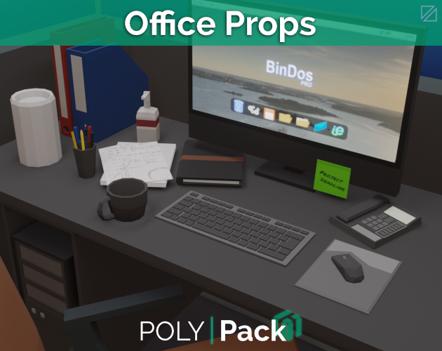 Office Props - PolyPack Asset by ALSTRA INFINITE
