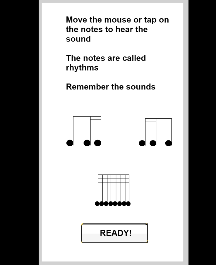 Music Rhythm game for beginners by Learning Design Kid