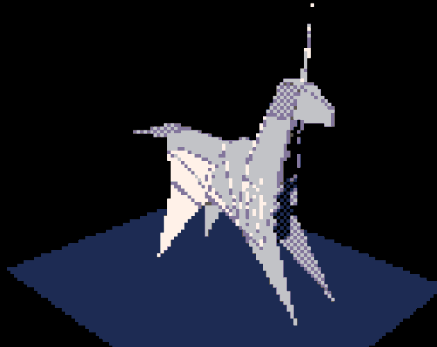 Blade Runner 1982 Origami Unicorn - 1 by Tytobrush