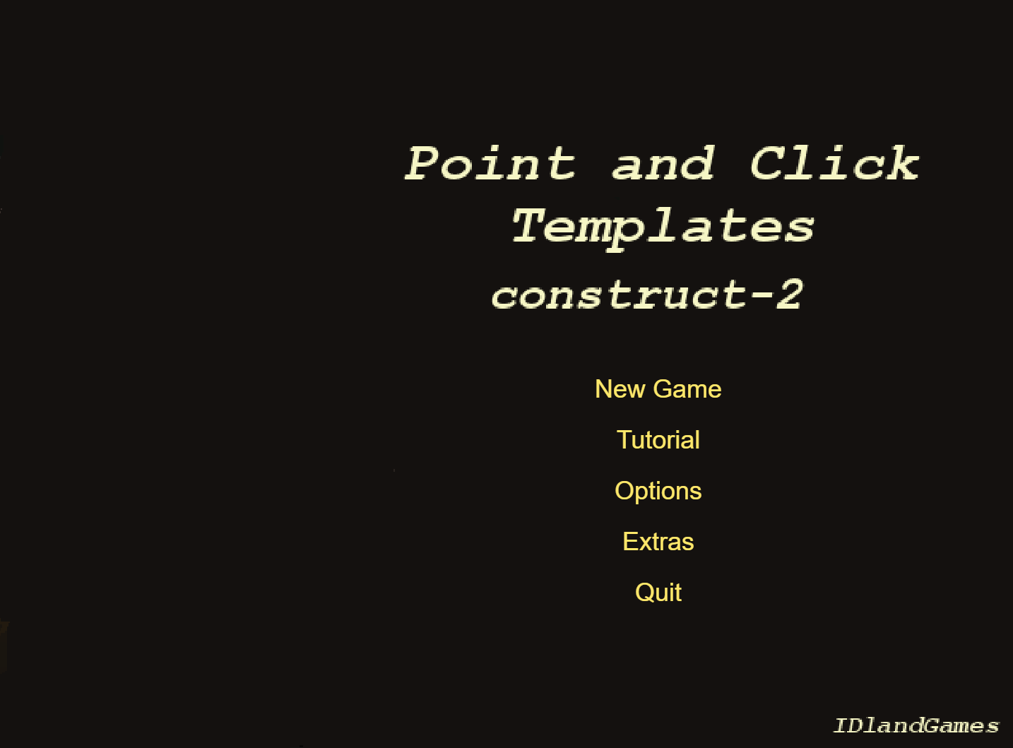 Point and Click Templates Construct 2 by IDLandGames