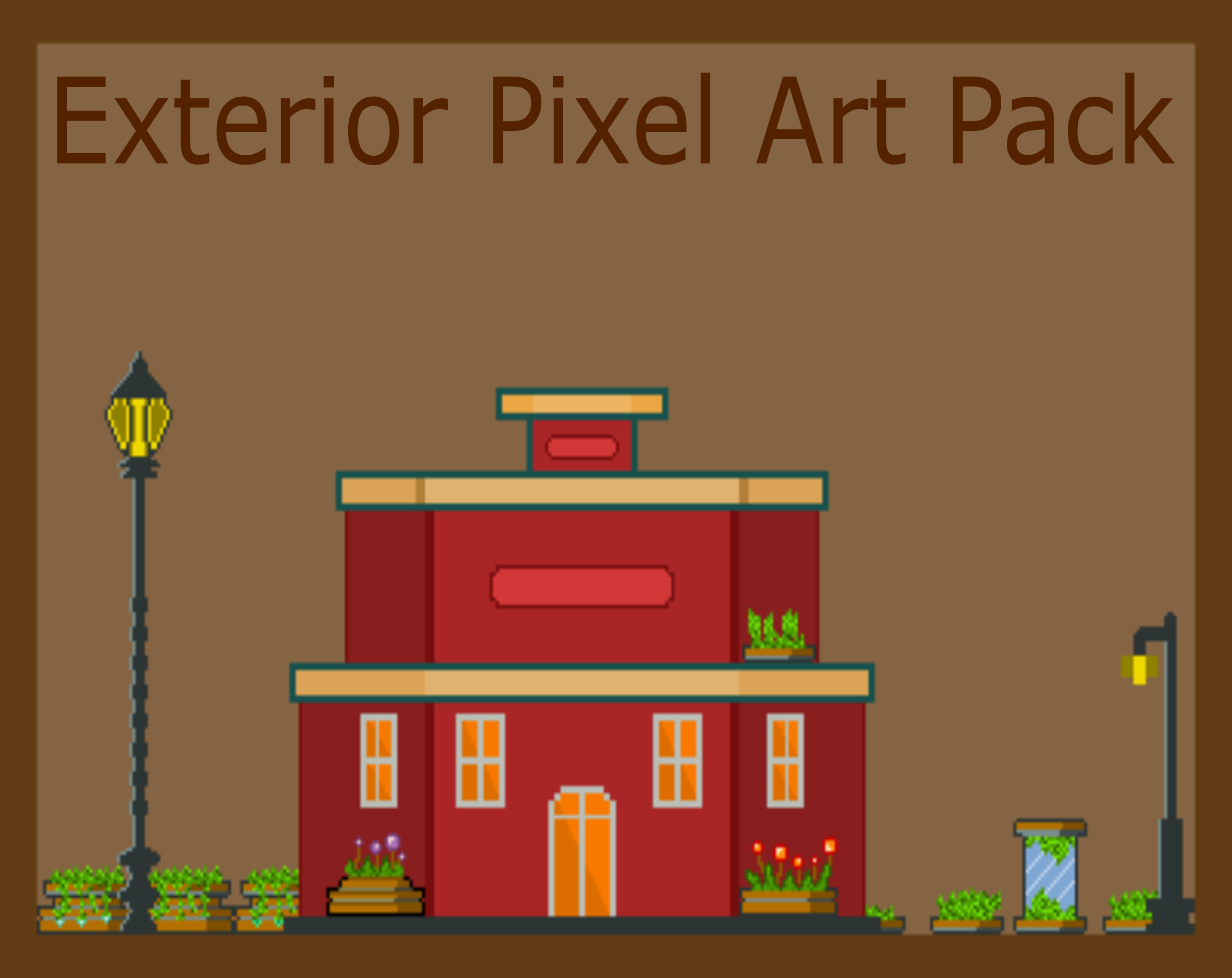 Exterior Pixel Art by thehorseman007