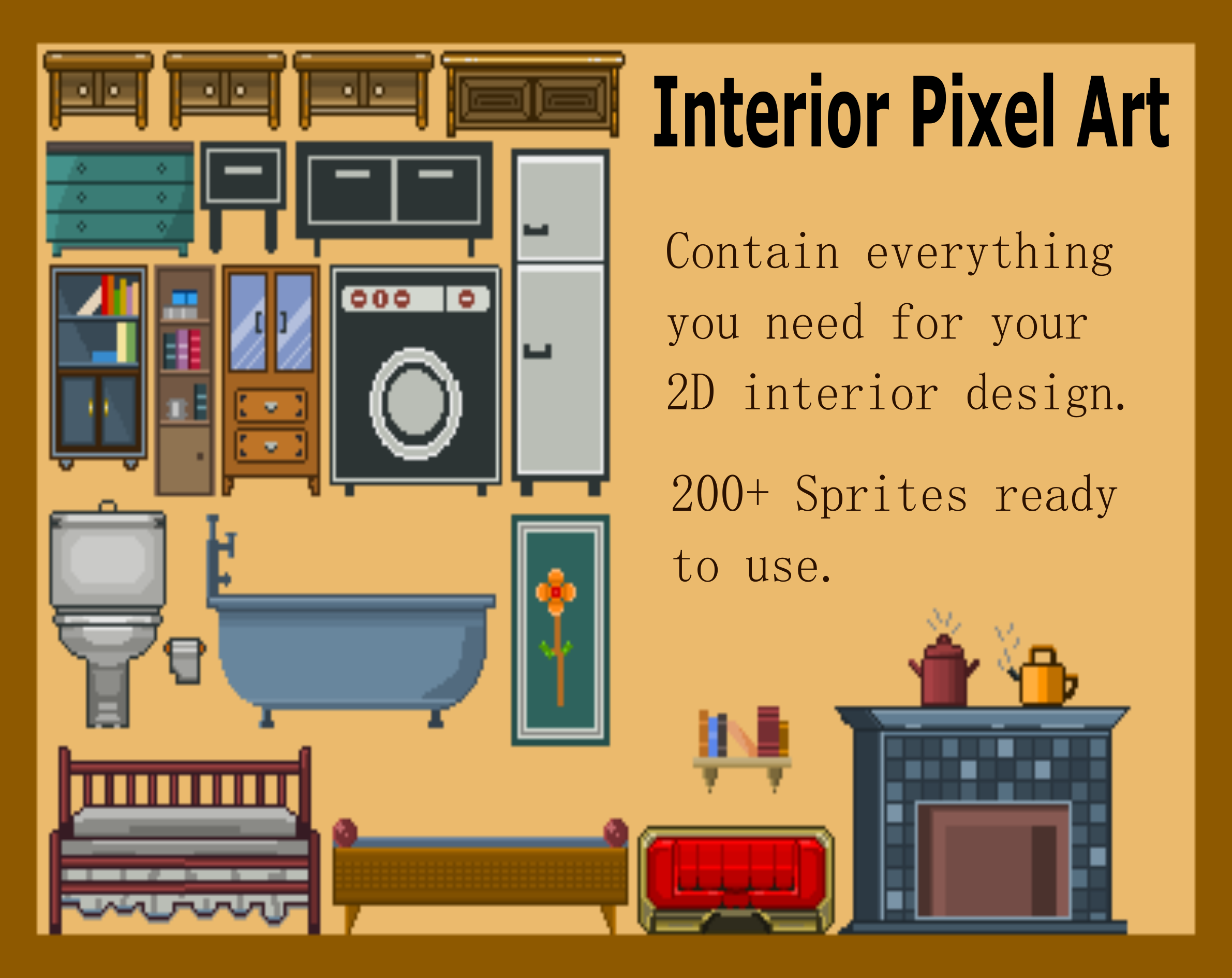 Interior Pixel Art by thehorseman007