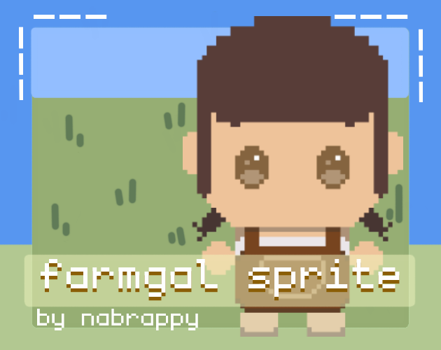 farm gal | pixel sprite by nabrappy