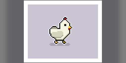Cute Chicken Character Sprite by Caz Creates Games