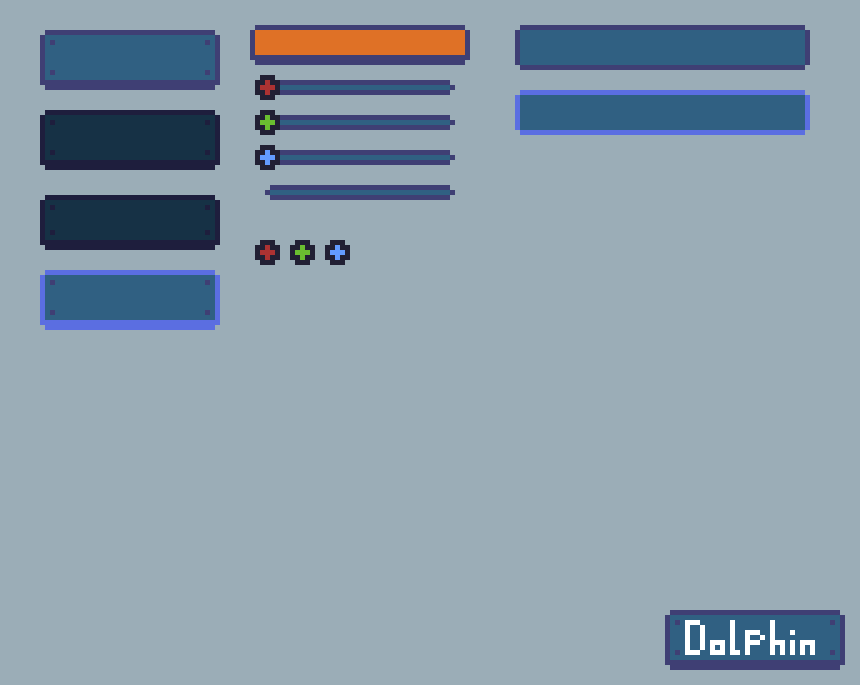 Pixel Art UI Elements I by realdolphin