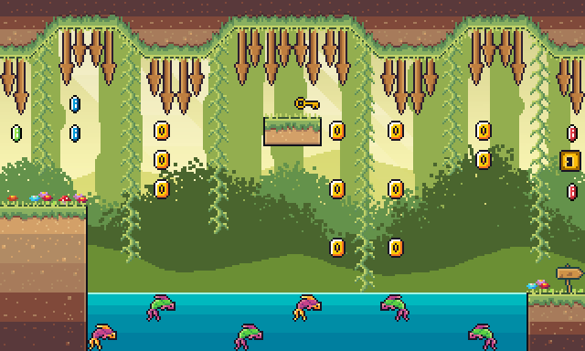 Forest Tileset 1 Pixel Art Game Asset by MariaParraGames