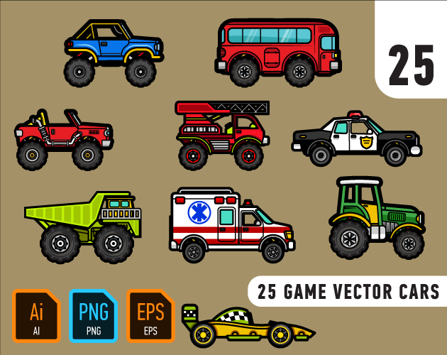 25 game vector cars by cruizrf