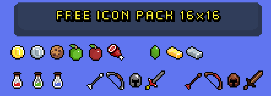 Icon Pack RPG 16x16 by megaplayer2016
