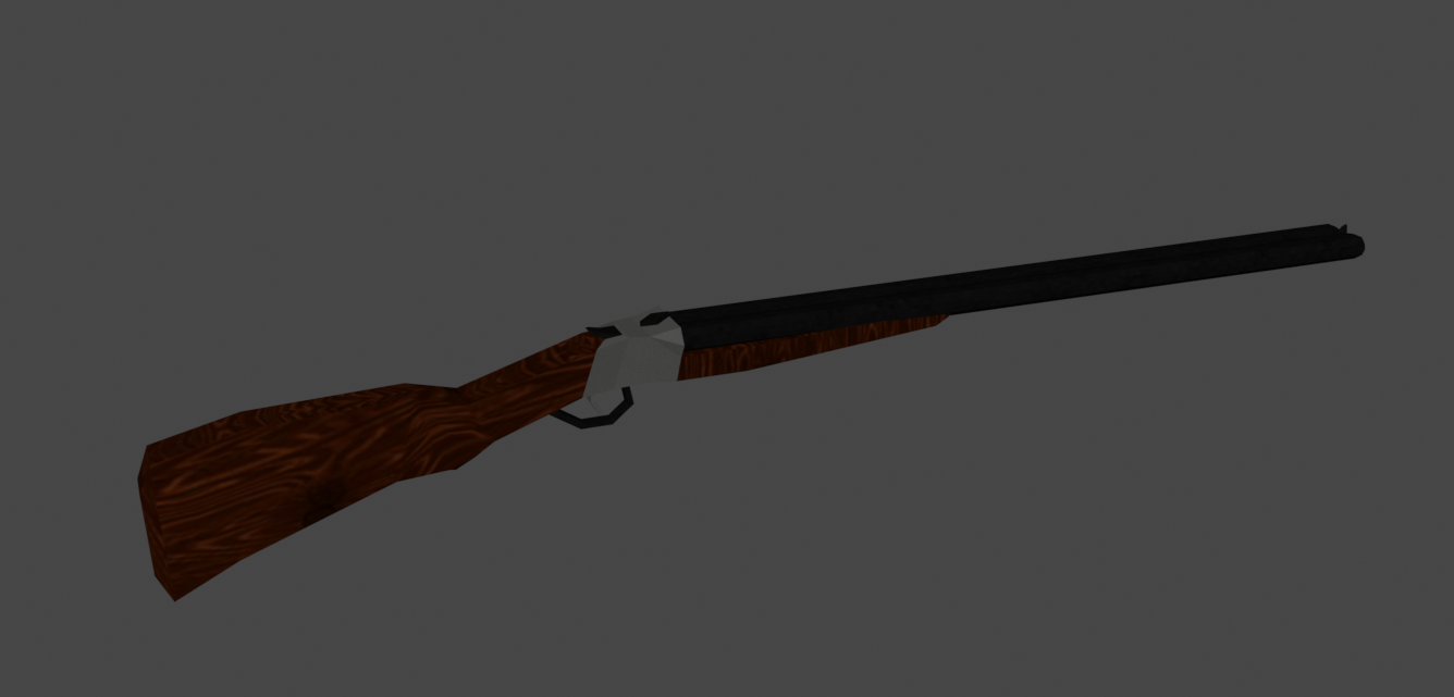 DOUBLE BARREL SHOTGUN - PSX / PS1 STYLE by CemCkrc