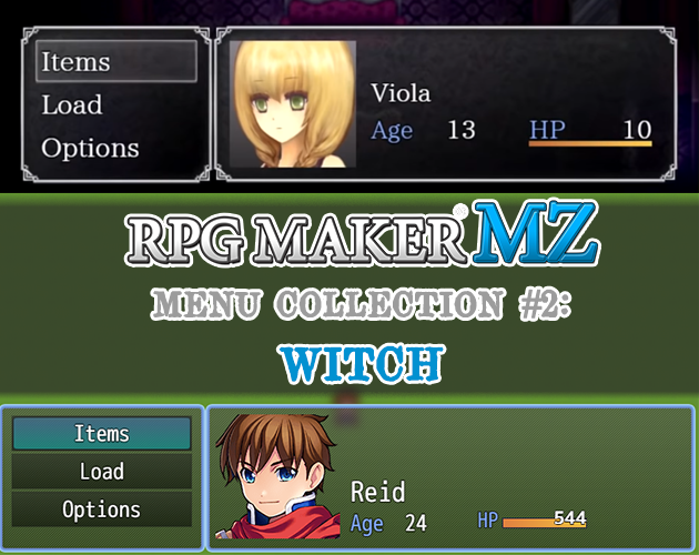 Witch Menu - For Rpg Maker MZ by BlueMoon
