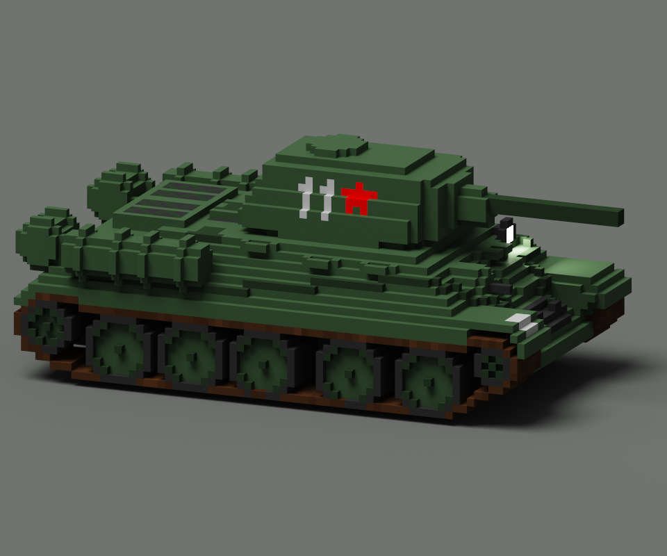 T-34 Voxel by Geeksagon