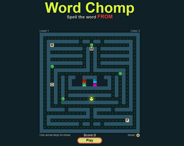 Word Chomp by mbeckdev