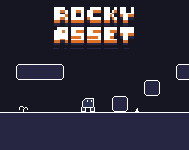 Rocky - 2D Platformer 16 x 16 Asset by Kylamber