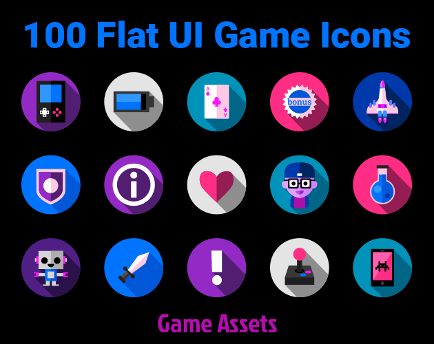 Flat UI Game Icons by r o b o x e l