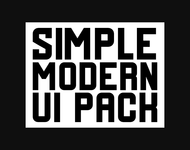 Simple Modern UI Pack by G2P Studios