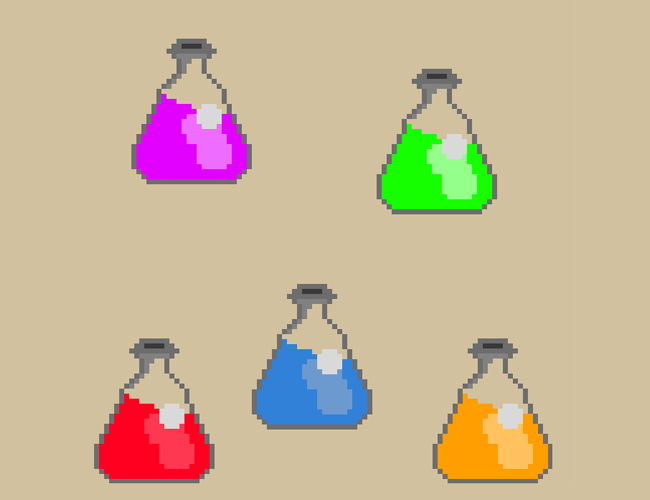 Animated Pixel Potion Pack by Blakey Games