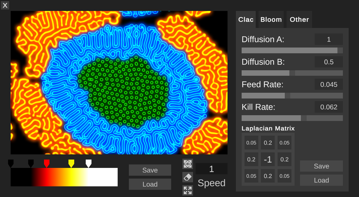 Reaction Diffusion Simulator by Unknown3301