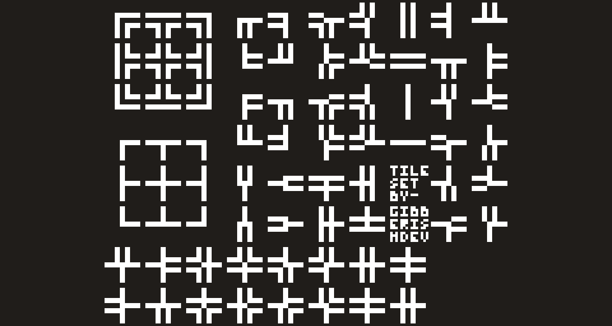 ASCii like wall tile set by GibberishDev