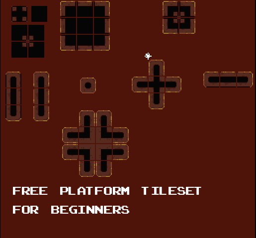 Simple Platformer Tileset 16x16 sprites by BlueBlade