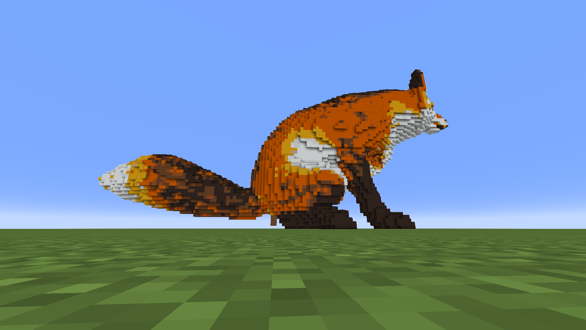 Giant pooping fox in Minecraft Java Edition by optional