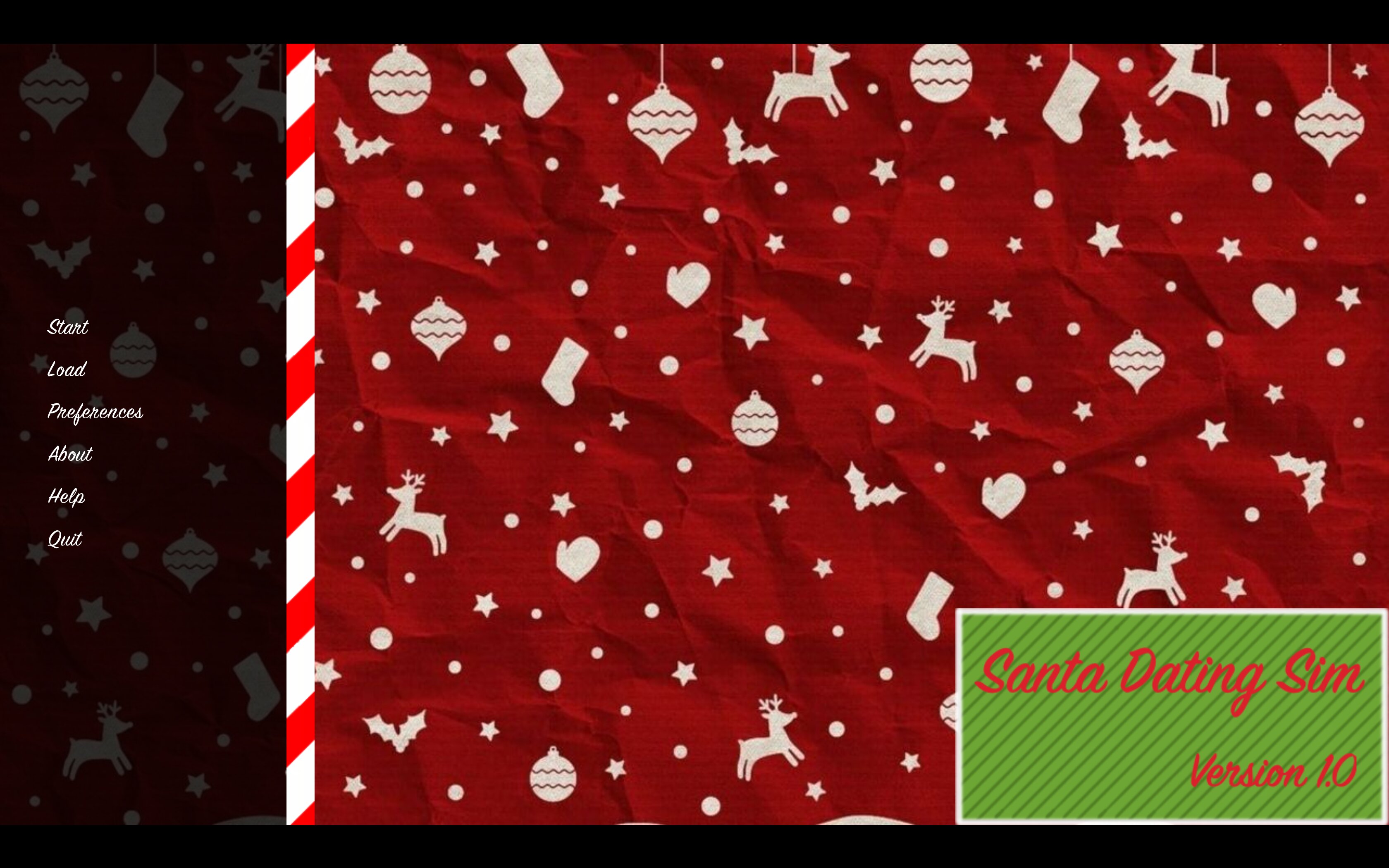 Santa Dating Sim by Video Game Development Club at NC State