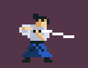 pixel art samurai by trashbait