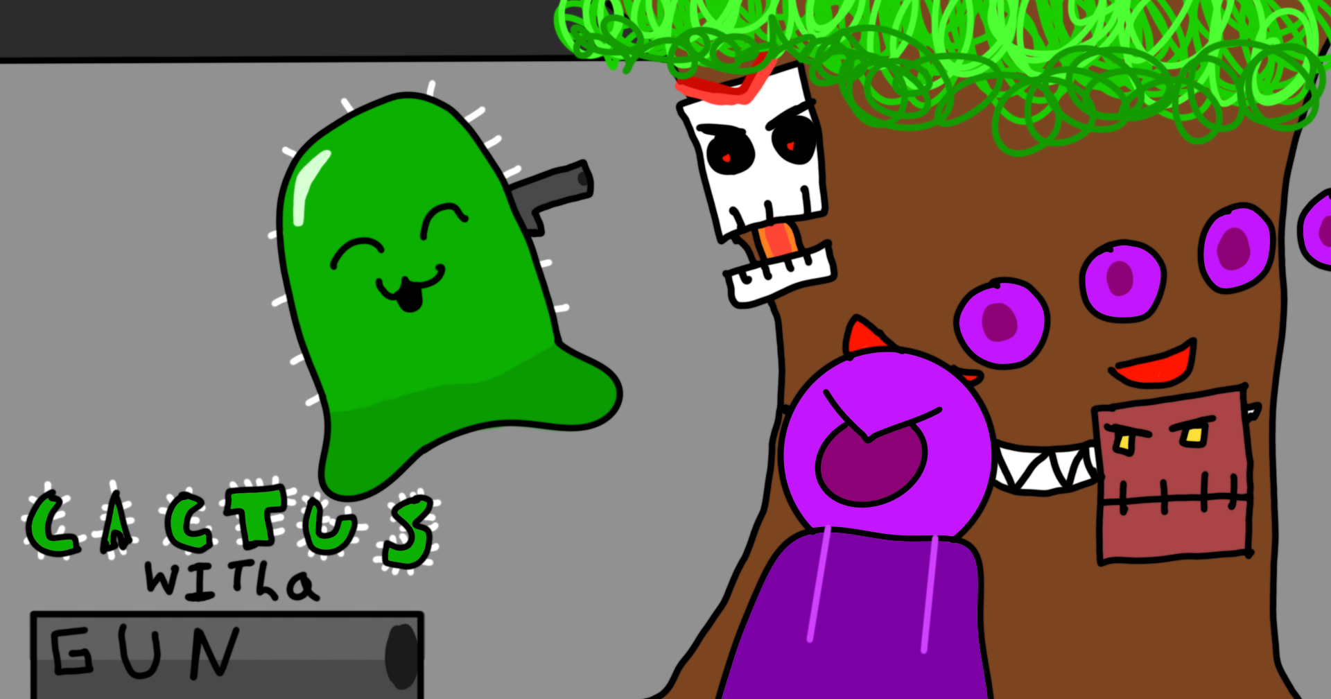 Cactus With A Gun(Game jam Edition) by SquidTim
