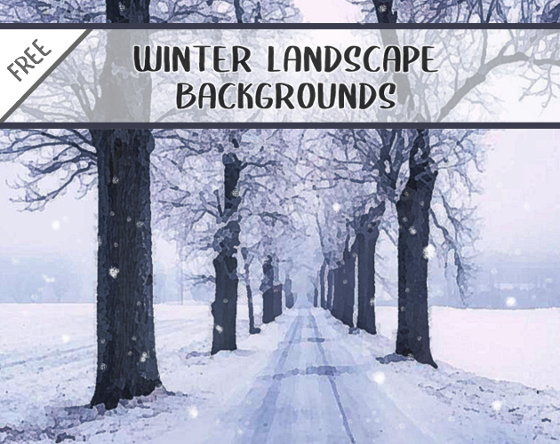 Winter-Visual Novel Backgrounds [Free] by Florassence