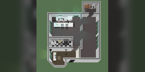Pixel Art Top Down - Modern House by TeamDisgrace