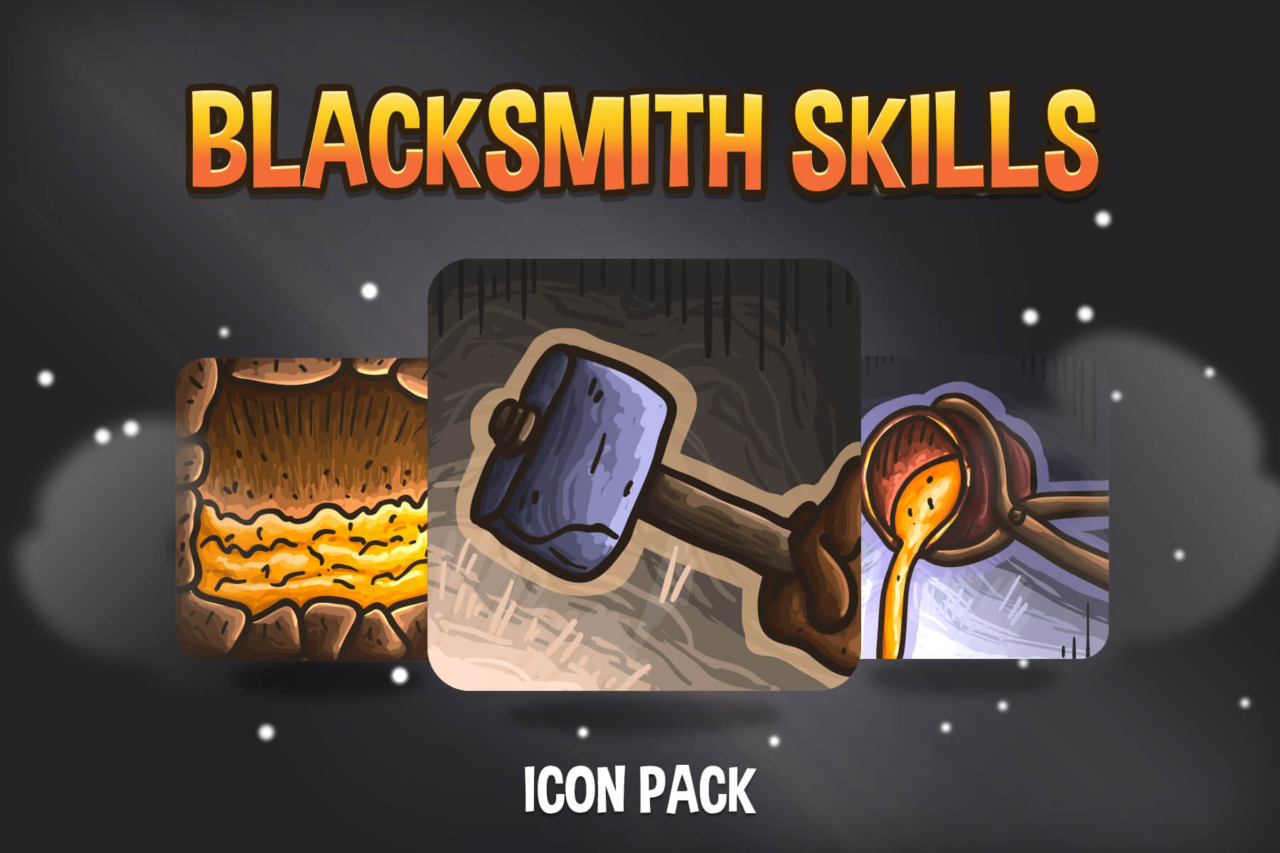 Blacksmith Skill Icons by Free Game Assets (GUI, Sprite, Tilesets)