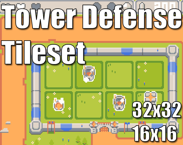 Simple Tower Defense Tileset by SkullReaper