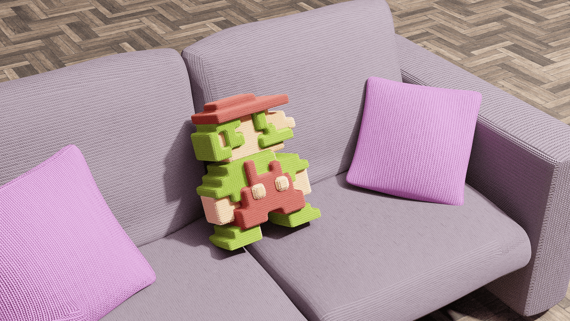 8-Bit Mario 3d Plushie by Alternate Universe Softworks