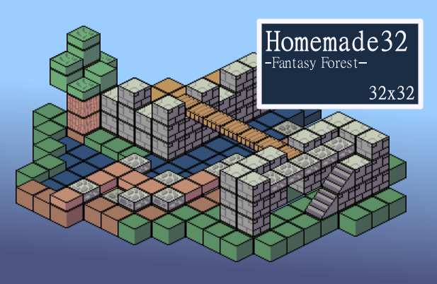Homemade32 - Forest - Isometric tileset by Kokomaus