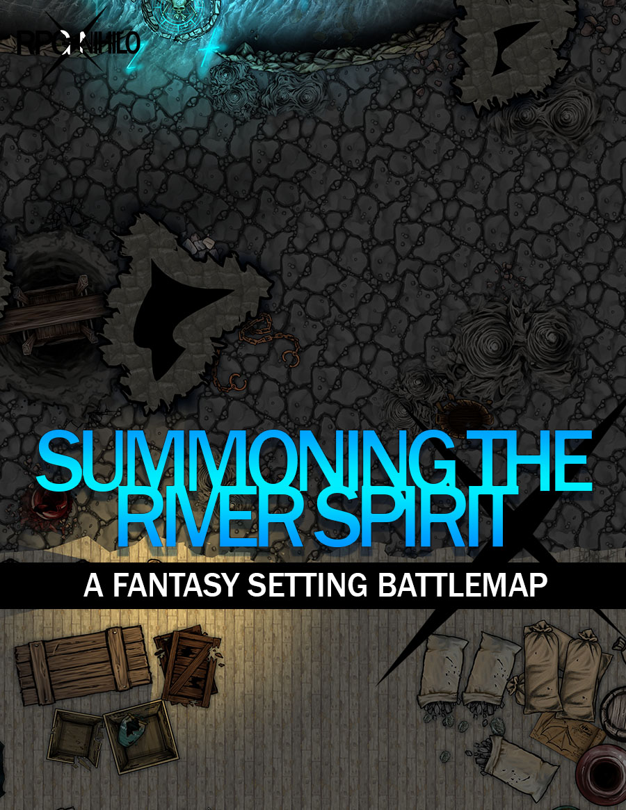 Underground Ritual Fantasy Battle Map by rpgxnihilo