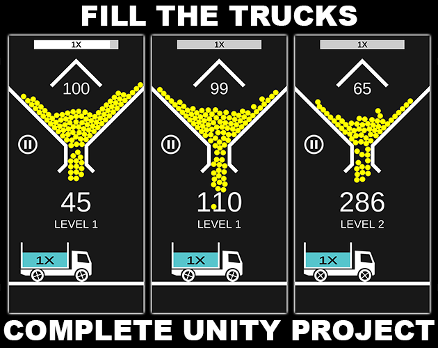 Fill The Trucks - Unity Source Code With AdMob Ads by NeonSpaceFighter