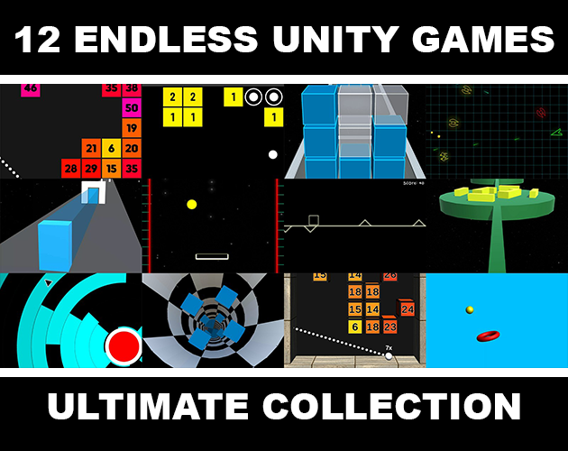 12 Endless Unity Games Bundle by NeonSpaceFighter
