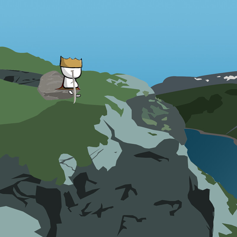 2D stylized medieval characters with animation + background by KhalillJ