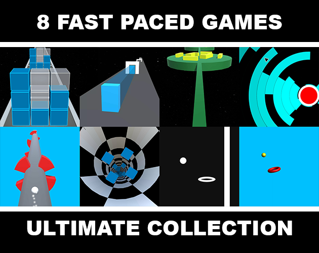 8 Fast Paced Unity Games Bundle by NeonSpaceFighter