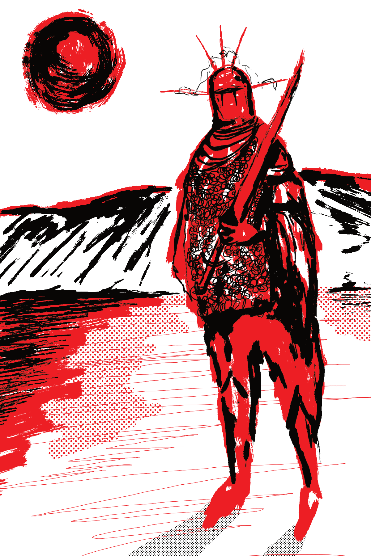 Blood Knight – New character class for Mörk Borg by Eduardo Carabaño